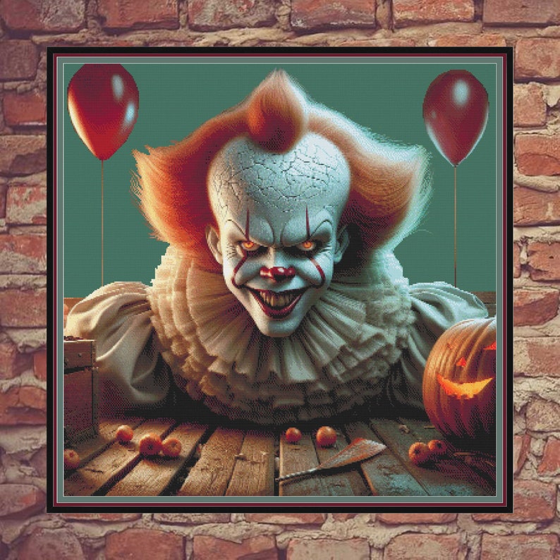 Pennywise, horror Movie. A Large Cross Stitch. PDF Download Pattern ...