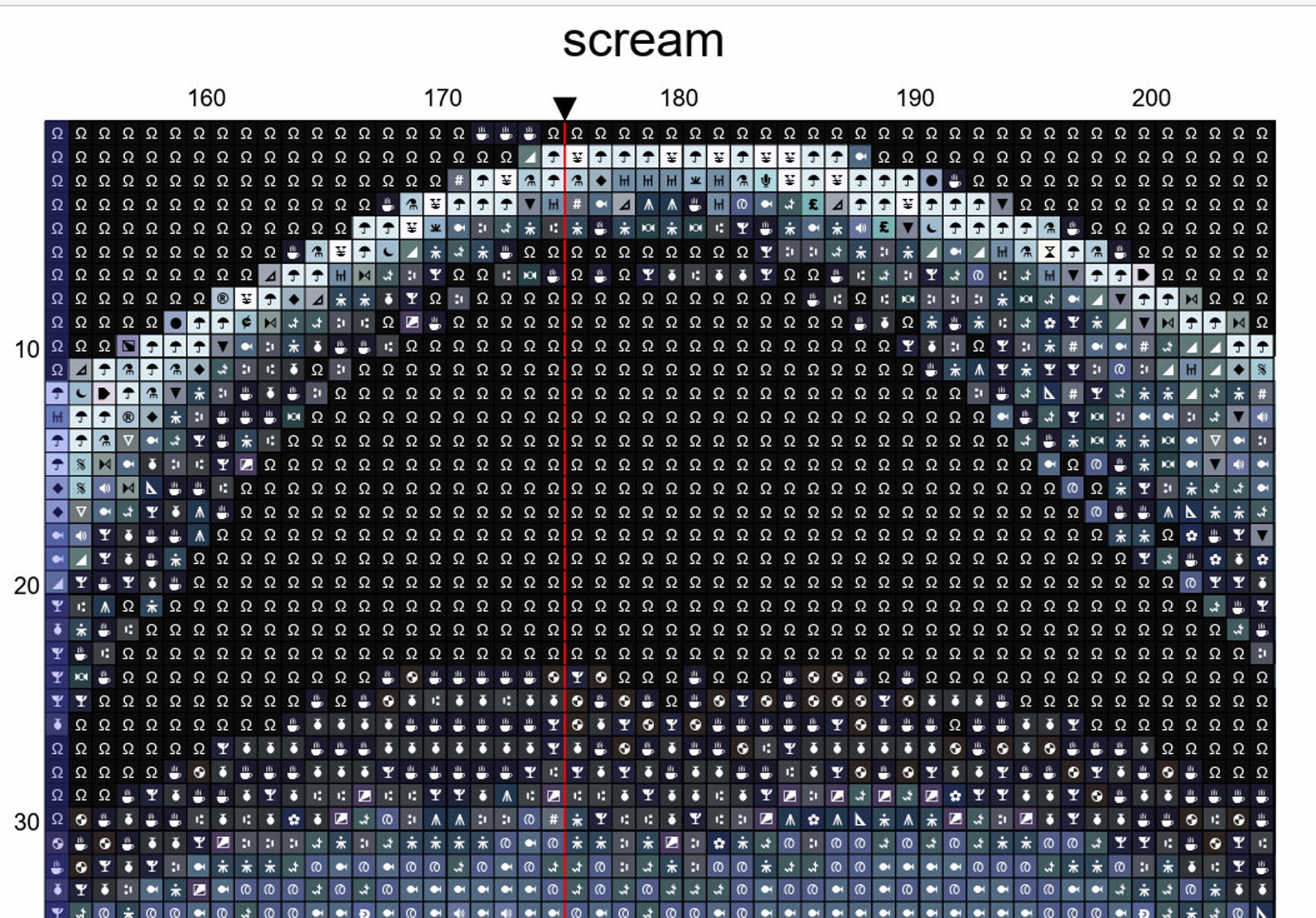 Scream. Scary/horror Movie. Large Cross Stitch. PDF Download Pattern ...