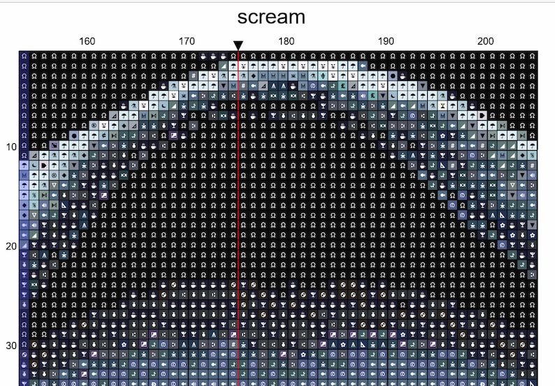 Scream. Scary/horror Movie. Large Cross Stitch. PDF Download Pattern ...