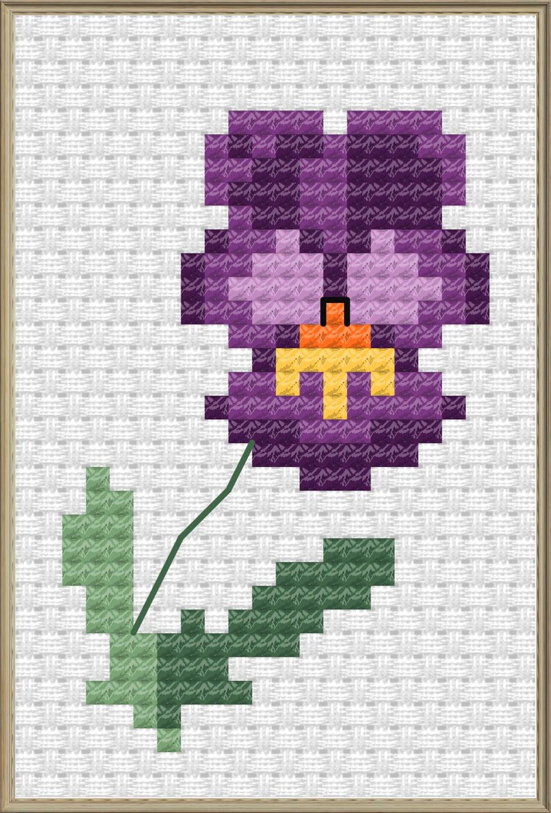 Mini Flower Cross Stitch. PDF Download Pattern/charts. Pattern Keeper ...