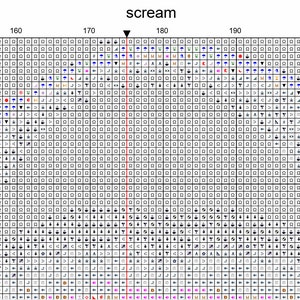 Scream. Scary/horror Movie. Large Cross Stitch. PDF Download Pattern ...