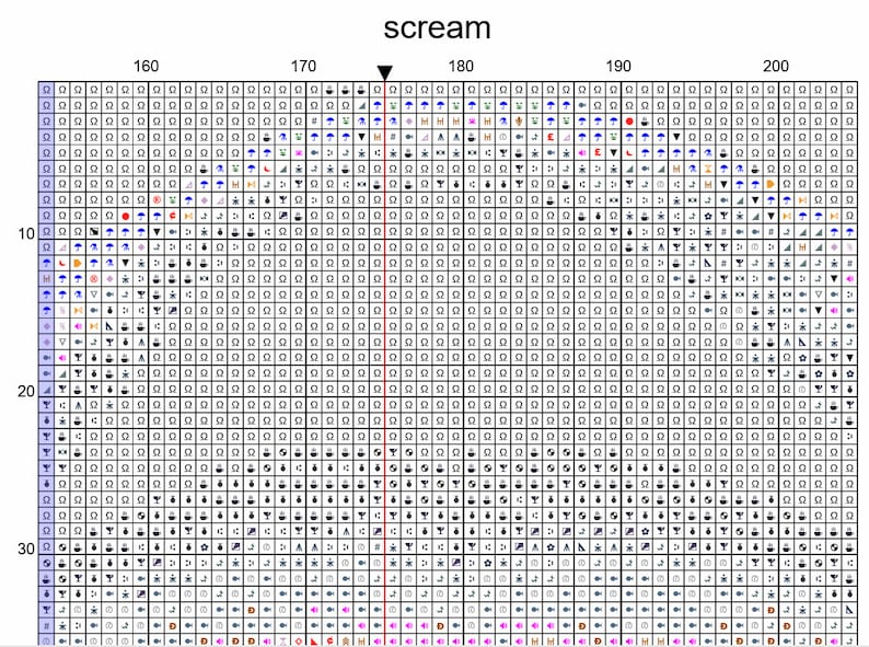 Scream. Scary/horror Movie. Large Cross Stitch. PDF Download Pattern ...