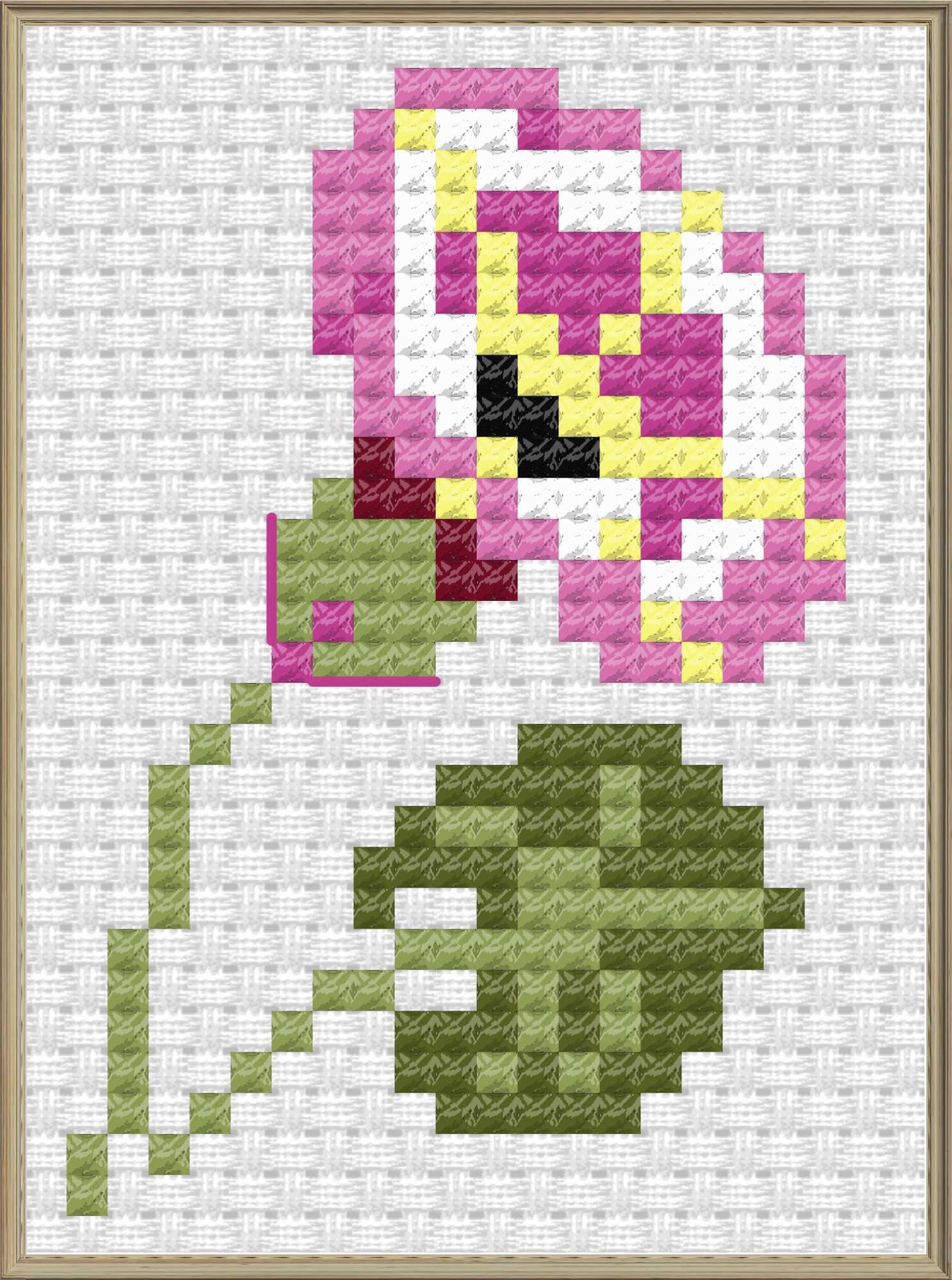 Mini Flower Cross Stitch. PDF Download Pattern/charts. Pattern Keeper ...