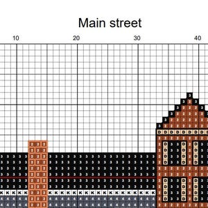 Main Street. Small Cross Stitch. Pattern Keeper/markup Compatible. DMC ...