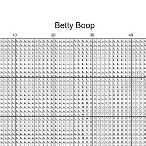 Betty Boop in a Red Dress. Medium Cross Stitch. PDF Download Pattern ...