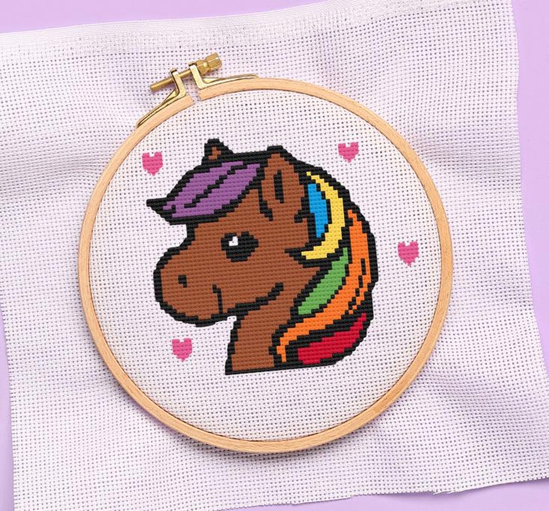 Colourful Little Pony. Small Cross Stitch. Pattern Keeper/markup ...