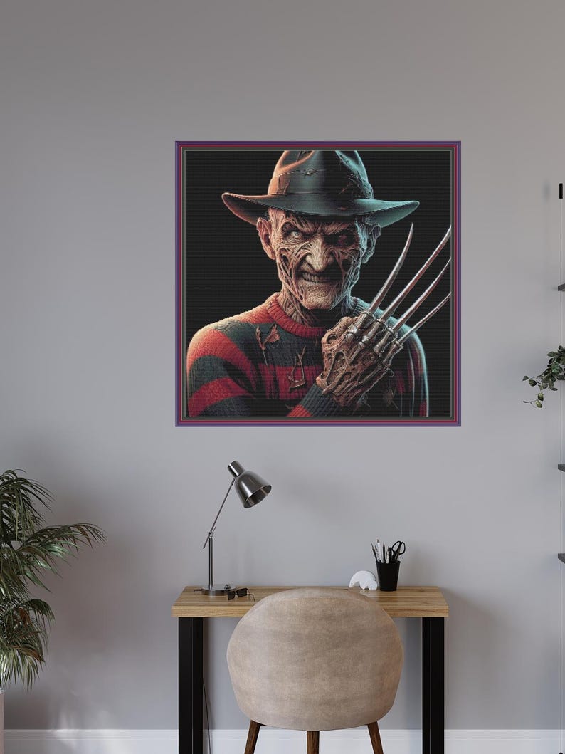 Freddy, Horror/thriller Movie. A Large Cross Stitch. PDF Download ...