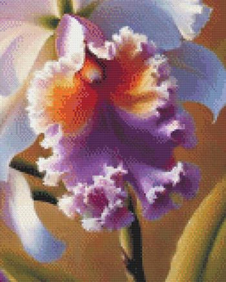 Cattleya Orchid. Large Cross Stitch. Pattern Keeper/markup Compatible ...