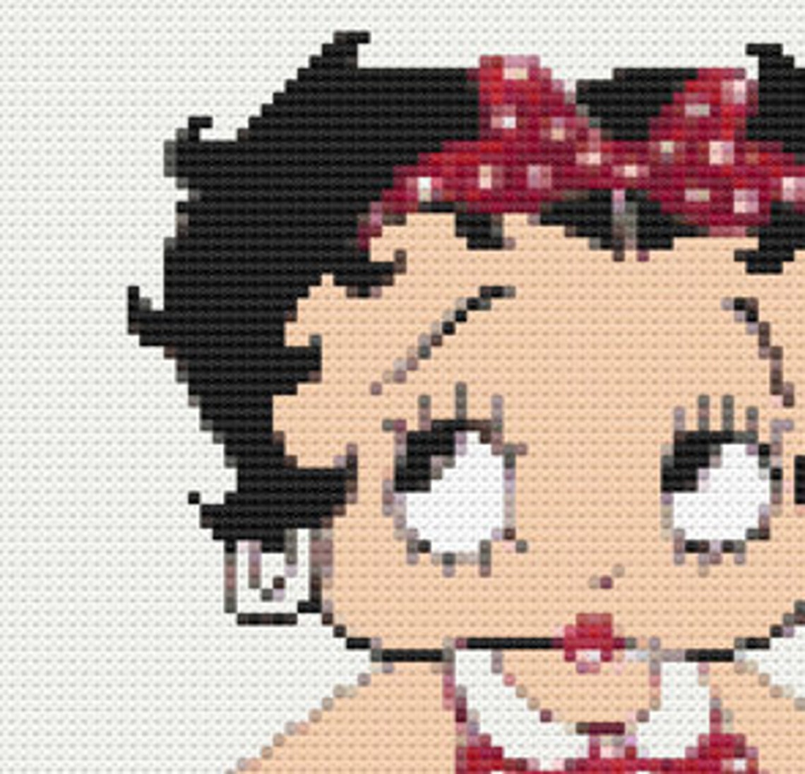 Betty Boop in a Red Dress. Medium Cross Stitch. PDF Download Pattern ...