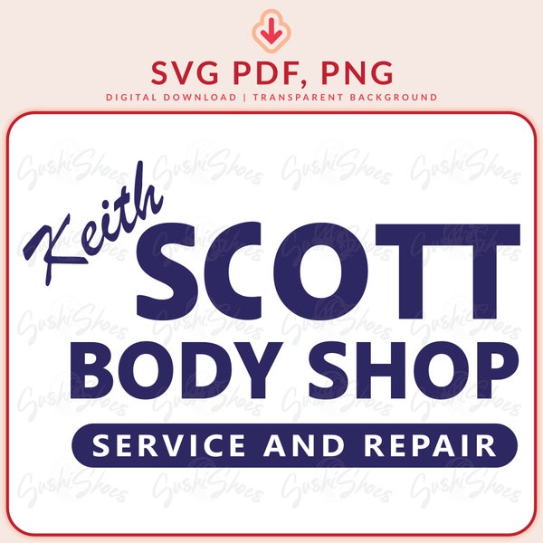 Keith Scott Body Shop Svg - Etsy