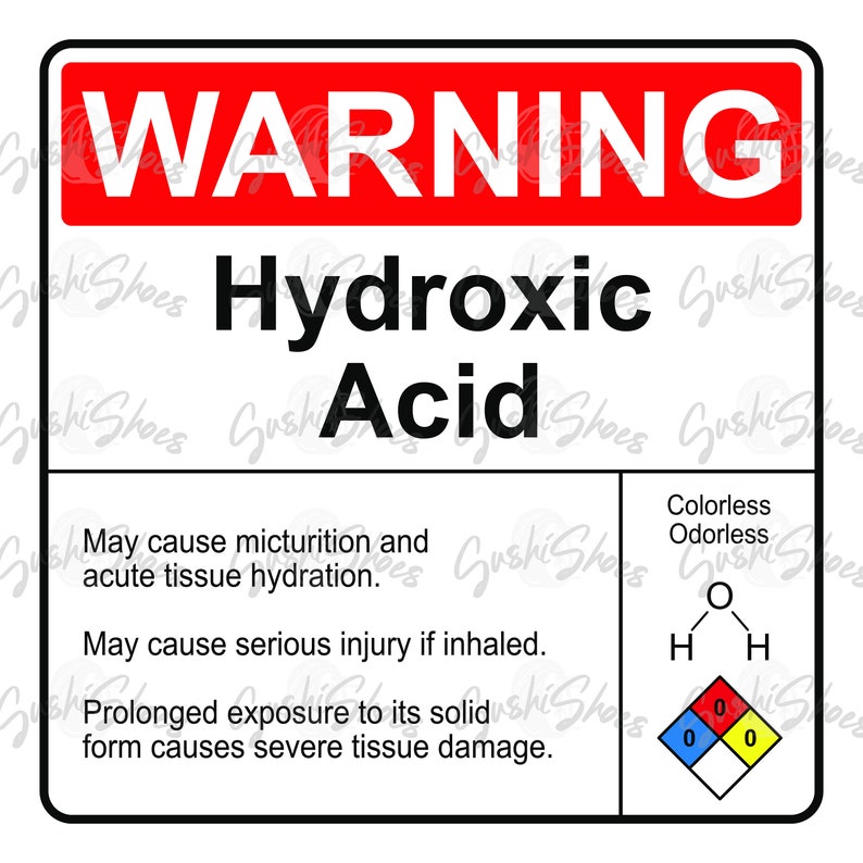 Kiss Cut Vinyl Decal Dihydrogen Monoxide High Quality Funny Sticker ...