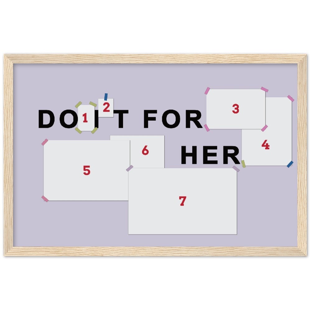 Custom Do It for Her Framed Print Funny Motivating Heartwarming Artwork Dont Forget Youre Here ...