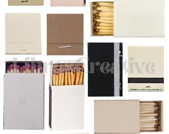 Colorful Blank Matchbook Print Template | Vintage Matchbook Art Poster ...