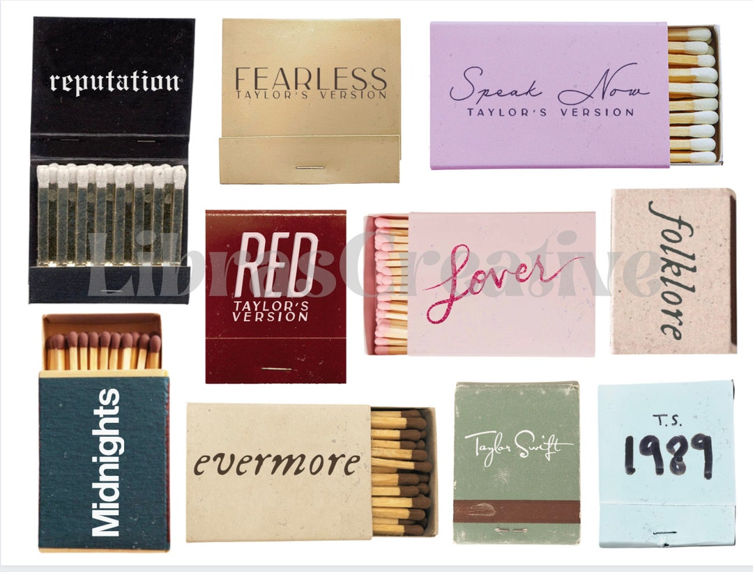 Taylor Swift Eras Vintage Matchbook Print - Etsy