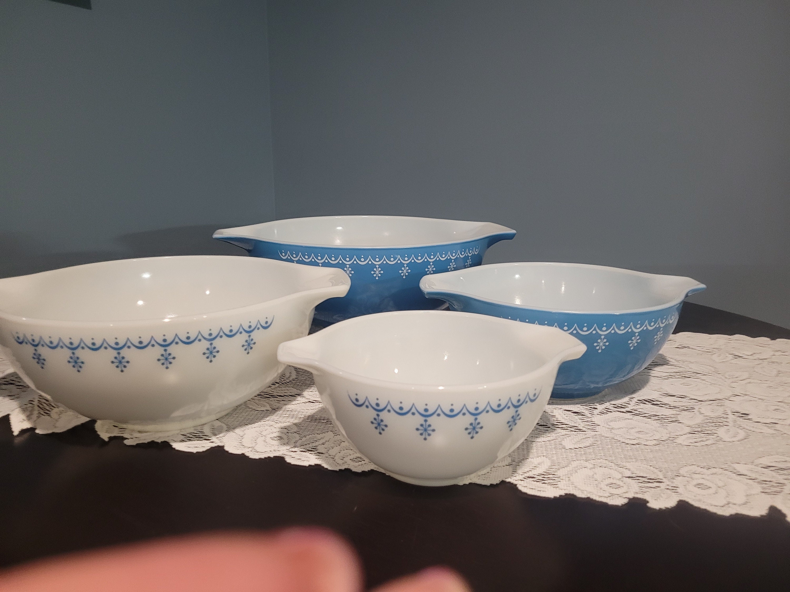 Pyrex Snowflake Garland Cinderella Bowls - Etsy