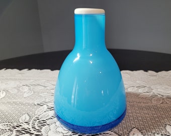 Rare Vintage per Lutken for Holmegaard Denmark Light Tinted Blue Hand ...