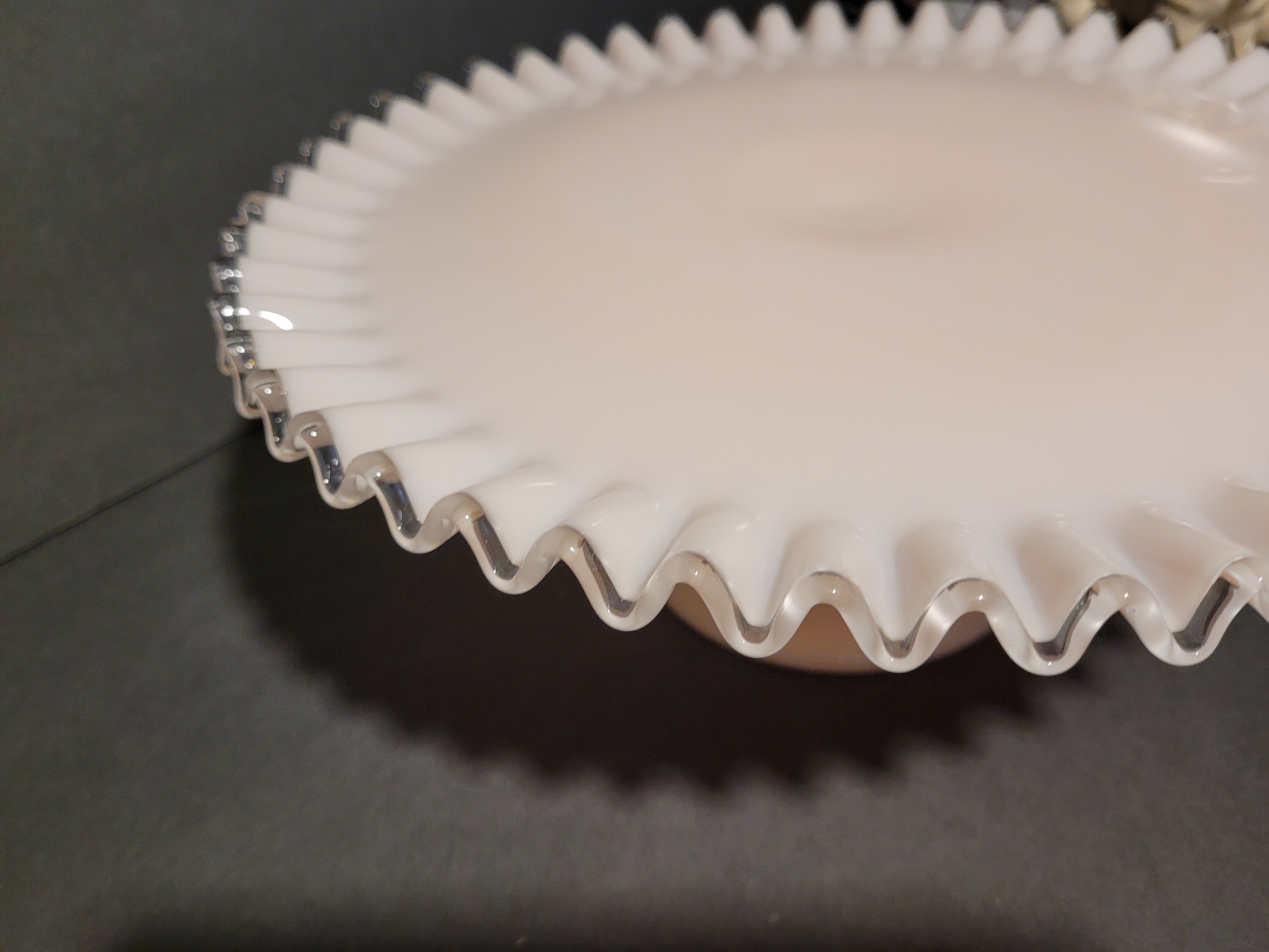 Fenton Pink/silvercrest Milkglass Cake Stand 1950:s - Etsy