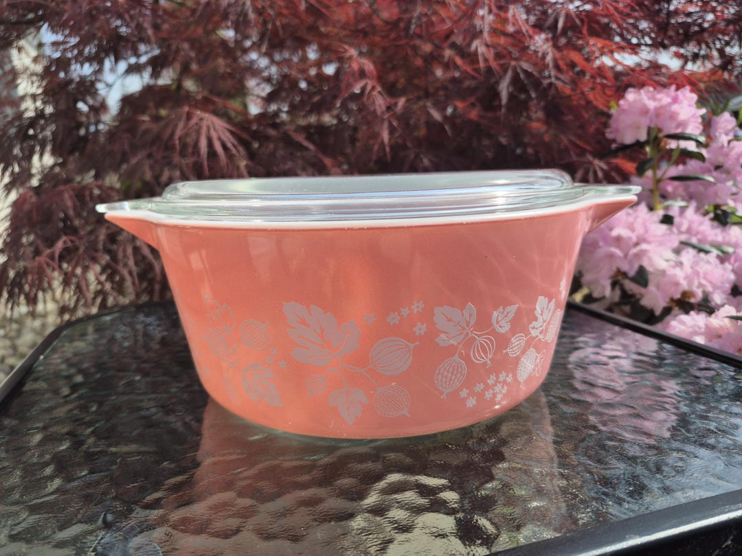 Pyrex Pink Gooseberry 475 Casserole 2.5 Quart With Lid - Etsy