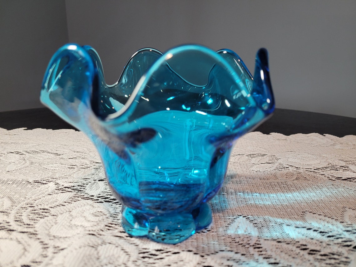 Vintage LE Smith Glass Bowl/candy Dish Simplicity Pattern - Etsy