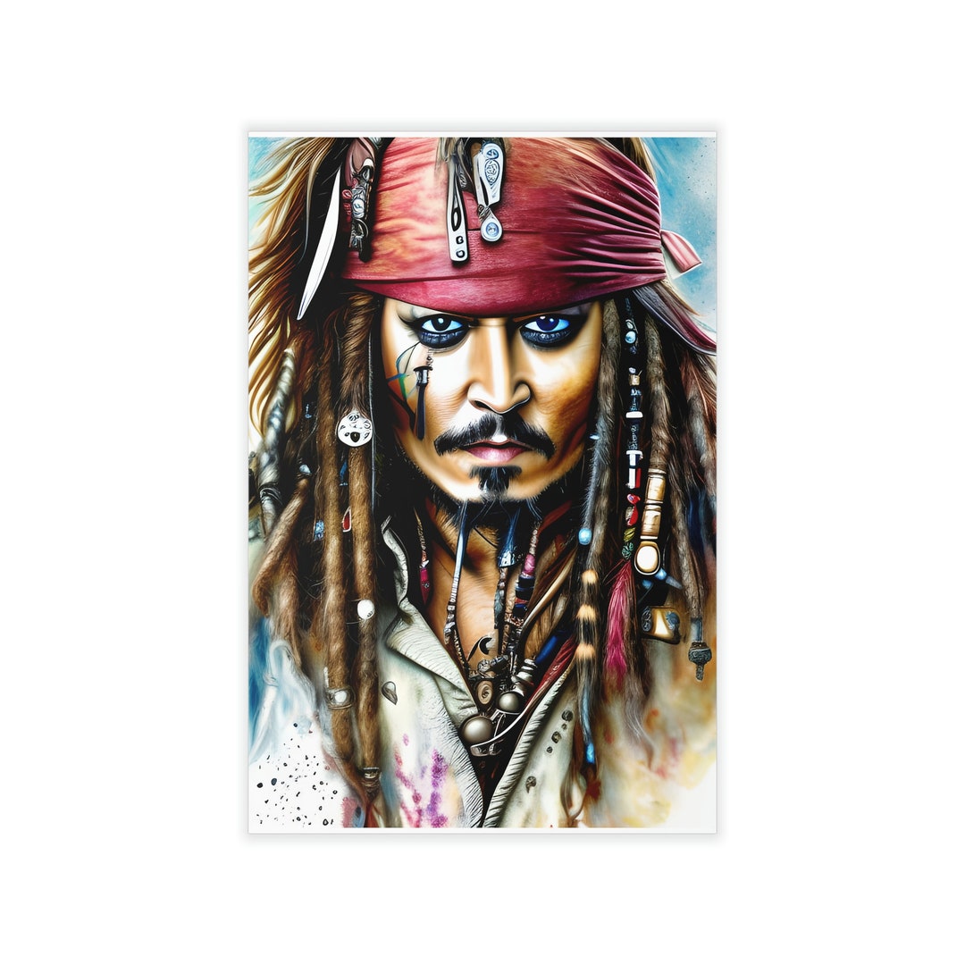 Johnny Depp Pirates of the Caribbean Wall Decor Wall Decals Stickers - Etsy