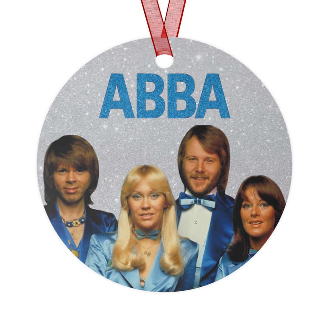Personalized ABBA Inspired Metal Christmas Tree Ornament, Unique Gifts ...