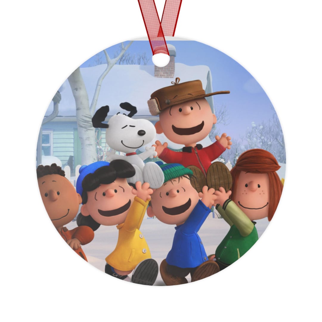 Peanuts Gang Snoopy Charlie Brown Metal Ornament Holiday Keepsake ...