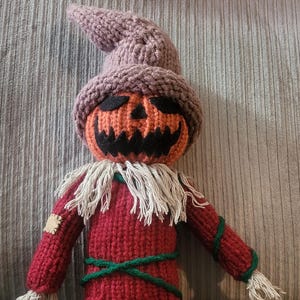 knitted scarecrows