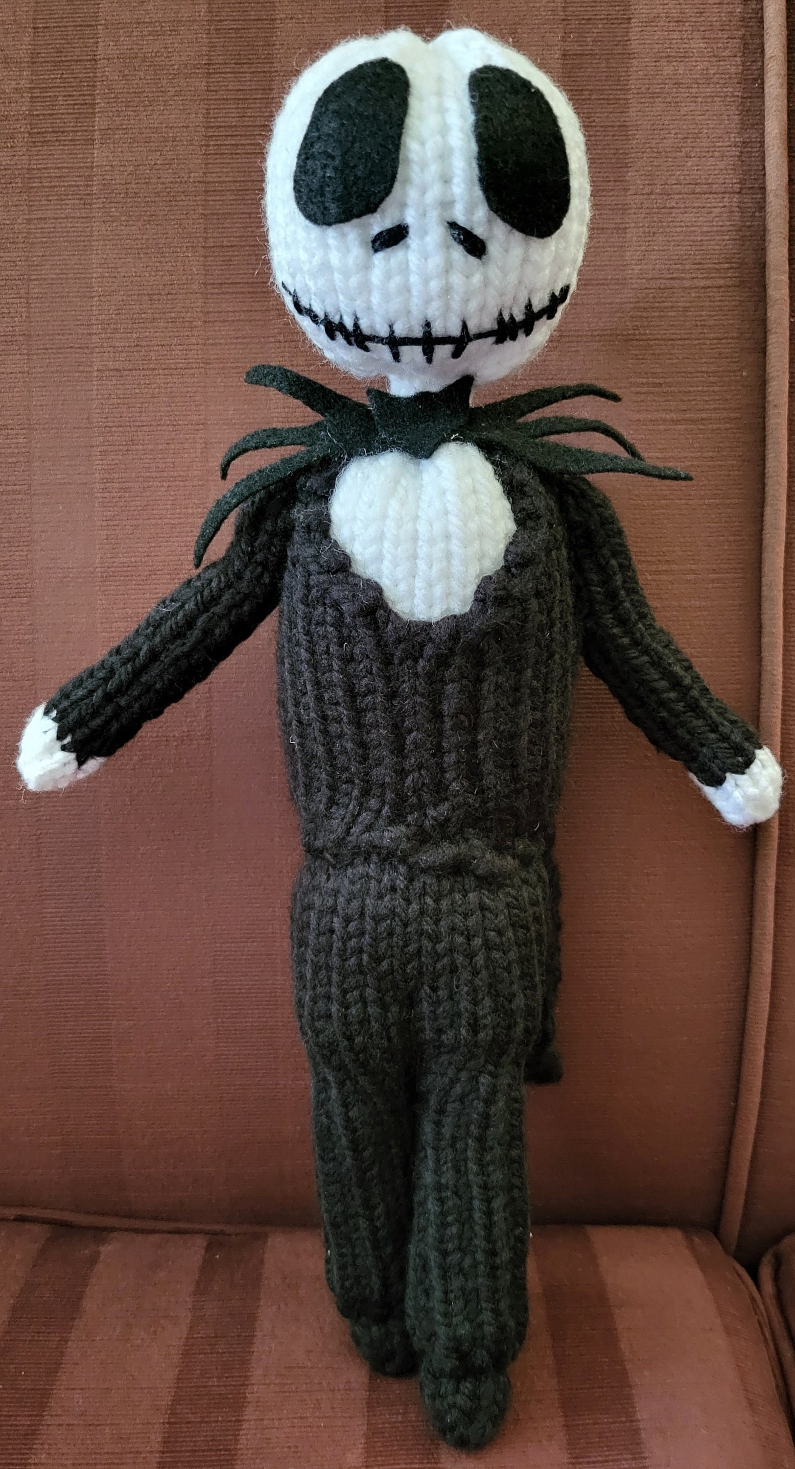 Knitting Pattern Jack Skellington Tim Burton's The Nightmare Before