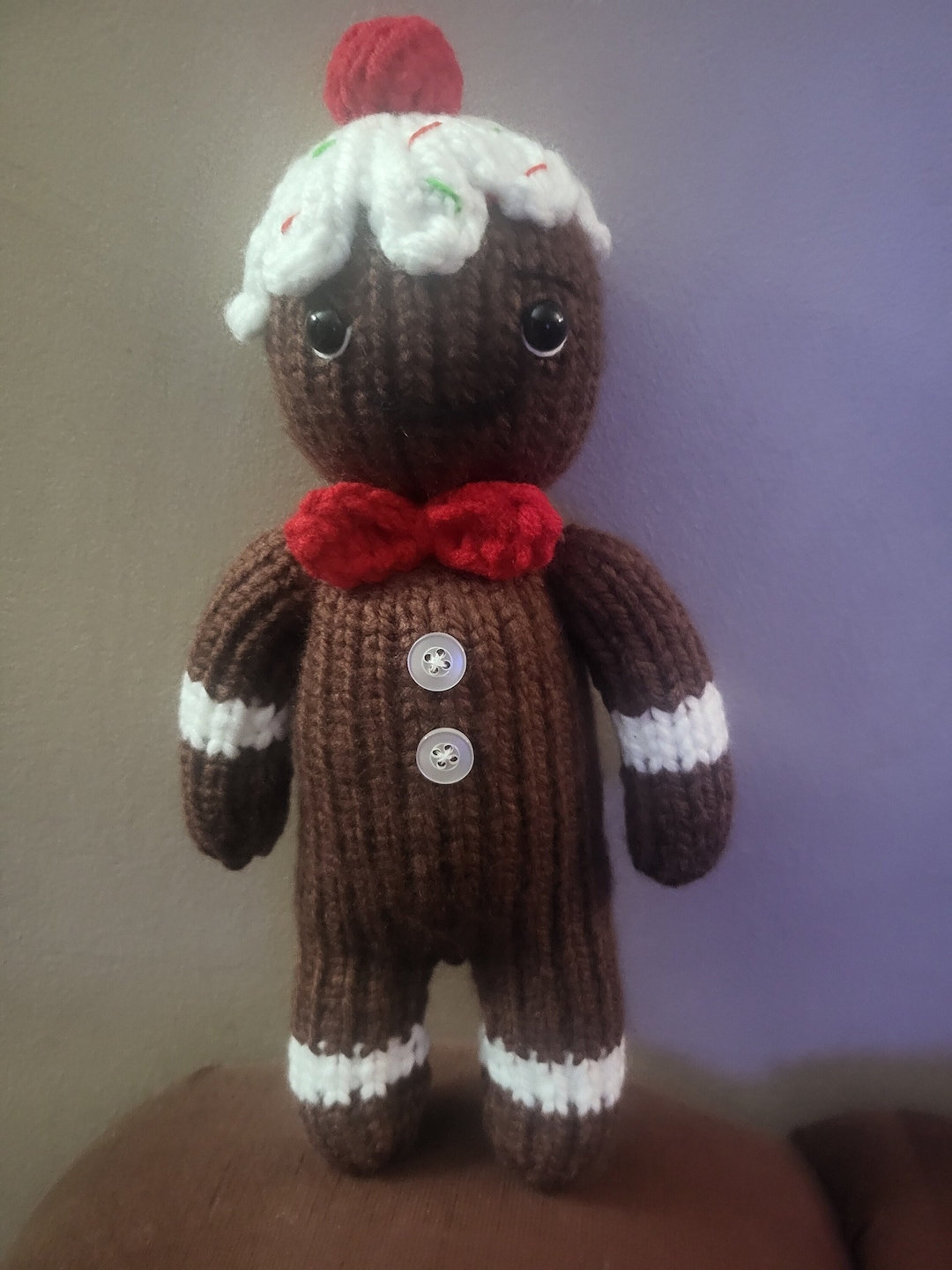 Gingerbread Man Loom Knit Pattern - Etsy