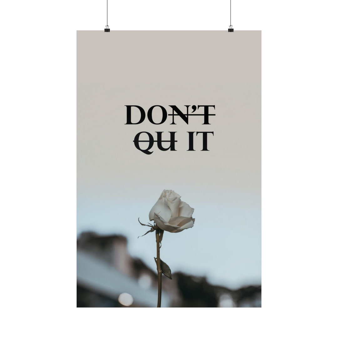Do It Motivational Poster - Etsy