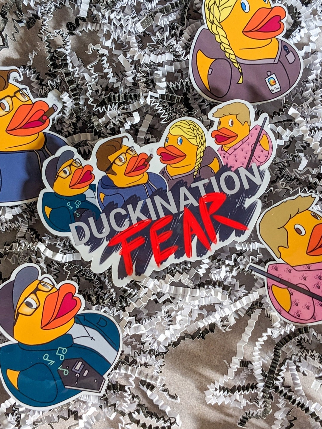 Duckination Fear Sticker Pack Duck Stickers Paranormal - Etsy