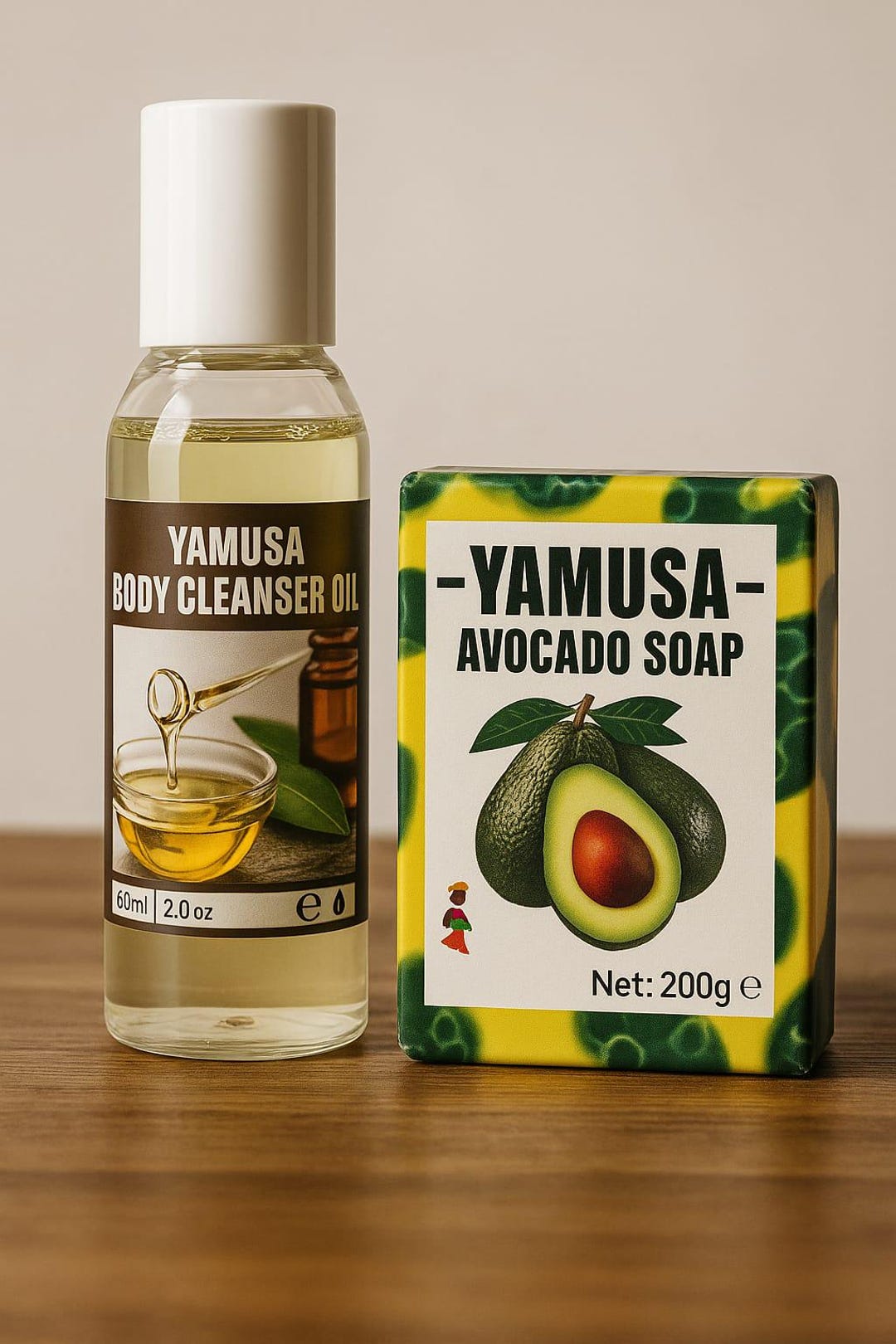 Yamusa Royal Glow Skincare Set | Avocado Soap + Cleanser Oil | for ...