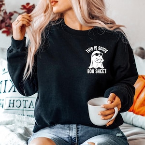 Halloween Sweatshirt, This is Some Boo Sheet Sweatshirt, Halloween ...