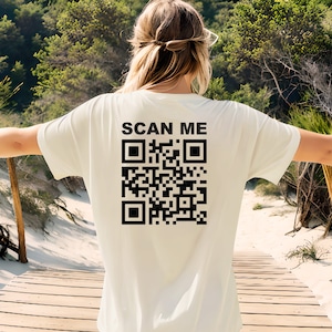 Custom QR Code Shirt, Custom Business Logo & QR Shirts Personalized ...