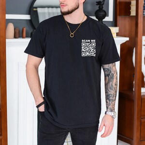 Custom QR Code Shirt, Custom Business Logo & QR Shirts Personalized ...