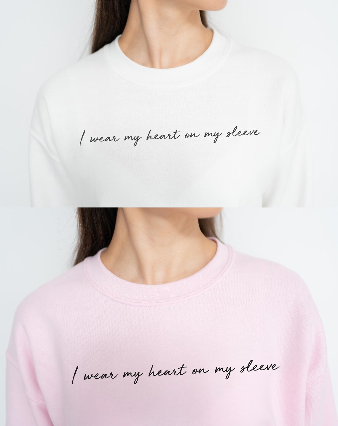 I Wear My Heart on My Sleeve Sweatshirt, Custom Mama Sweatshirt With ...