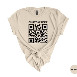 Custom QR Code Shirt, Custom Business Logo & QR Shirts Personalized ...