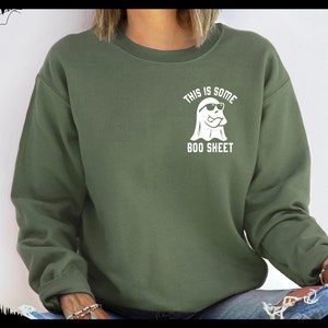 Halloween Sweatshirt, This is Some Boo Sheet Sweatshirt, Halloween ...