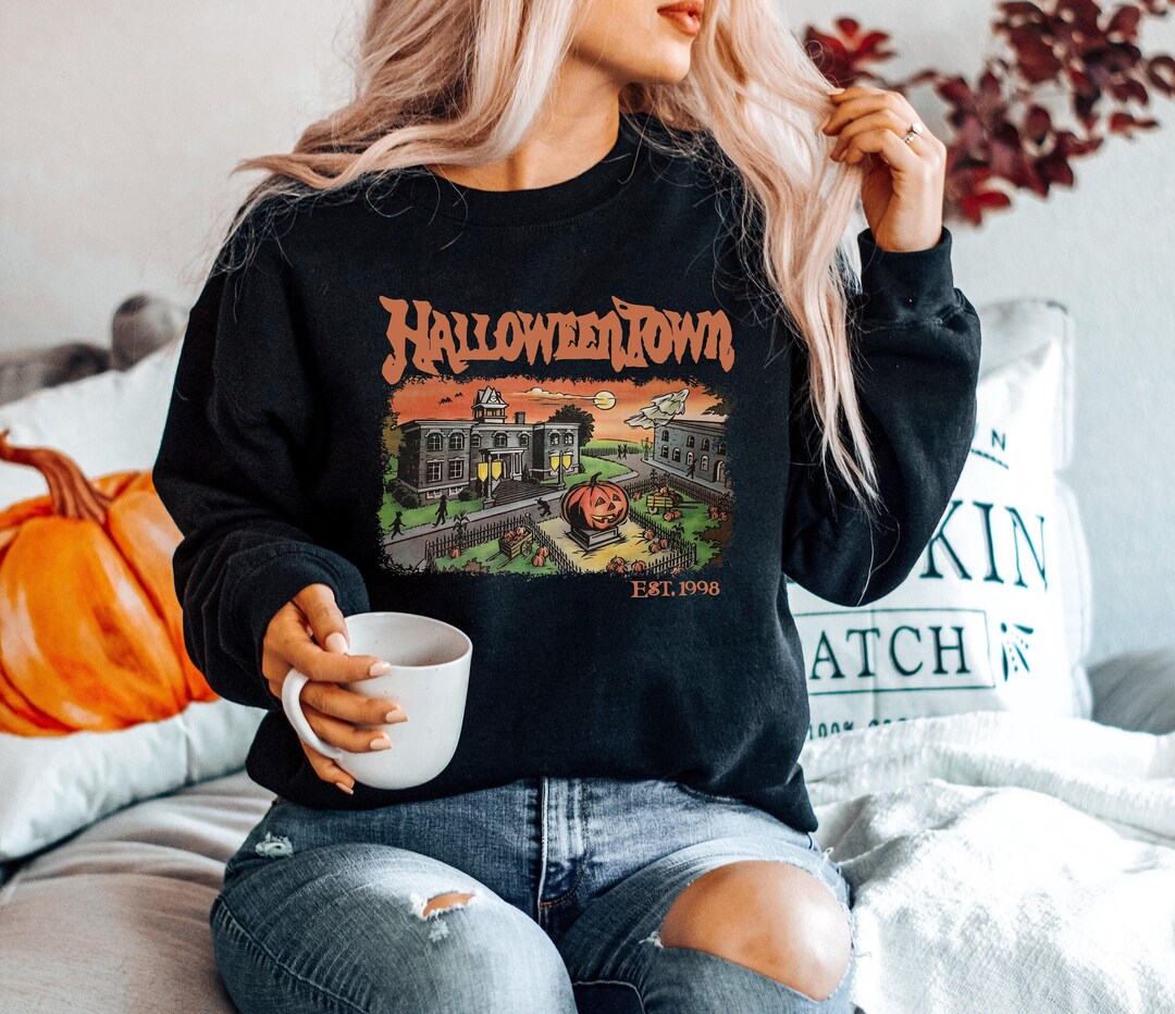 Halloween Town Sweatshirt, Halloweentown Sweatshirt, Halloween Sweater ...