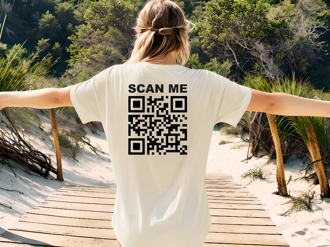 Custom QR Code Shirt, Custom Business Logo & QR Shirts Personalized ...