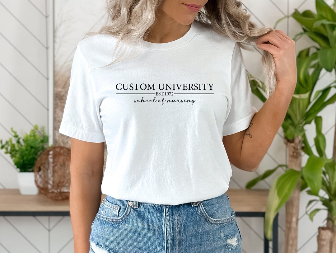 Custom College Shirt, Customized School T-shirt, Custom Design ...