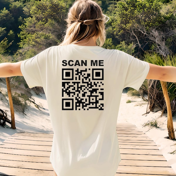 Personalized Qr Code T Shirts - Etsy