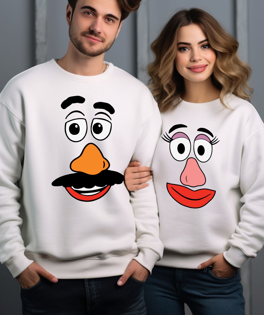 Mr Potato and Ms Potato Sweatshirt, Cute Thanksgiving Sweatshirt, Funny ...