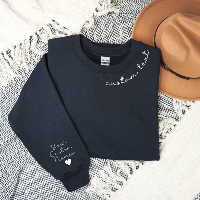 Custom Embroidered Sweatshirt - Etsy