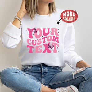 Personalized Sweatshirt, Custom Sweatshirt, Custom Sweater ...