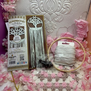DIY Tree of Life Macrame Wall Hanging Kit 6"x20" - Etsy