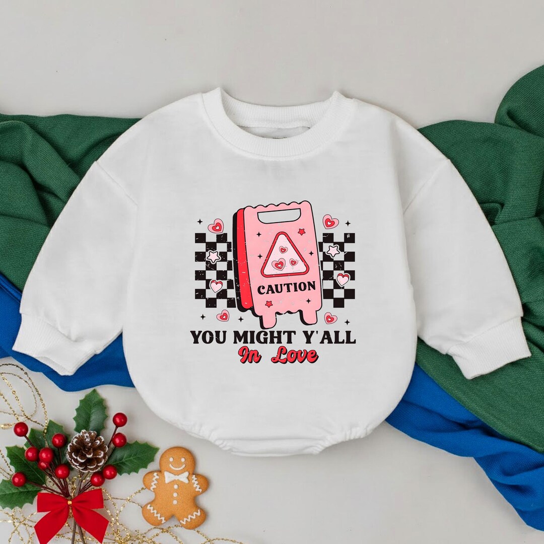 You Might Fall in Love Baby Romper, Valentine Day Baby Bodysuit, 1st ...
