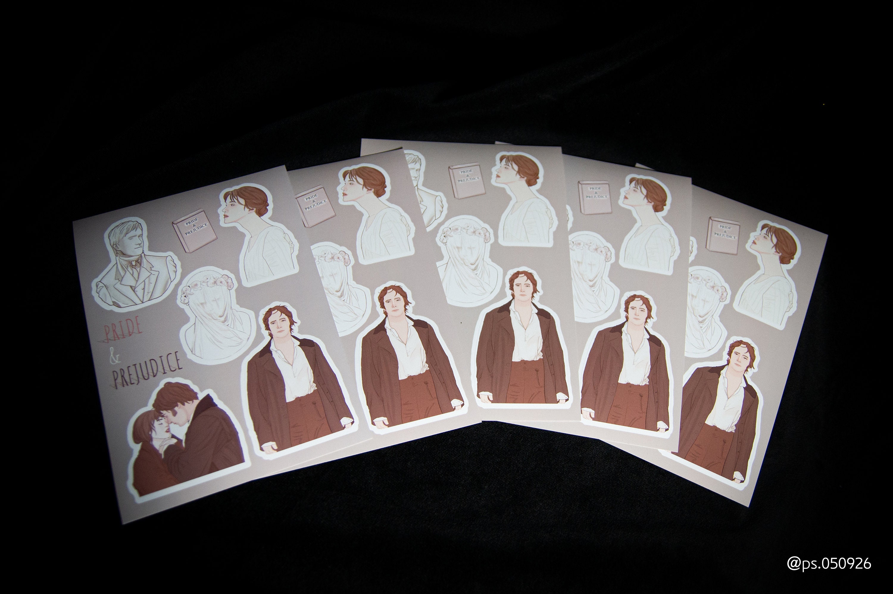 Pride and Prejudice Sticker Sheet Waterproof Vinyl Sticker - Etsy