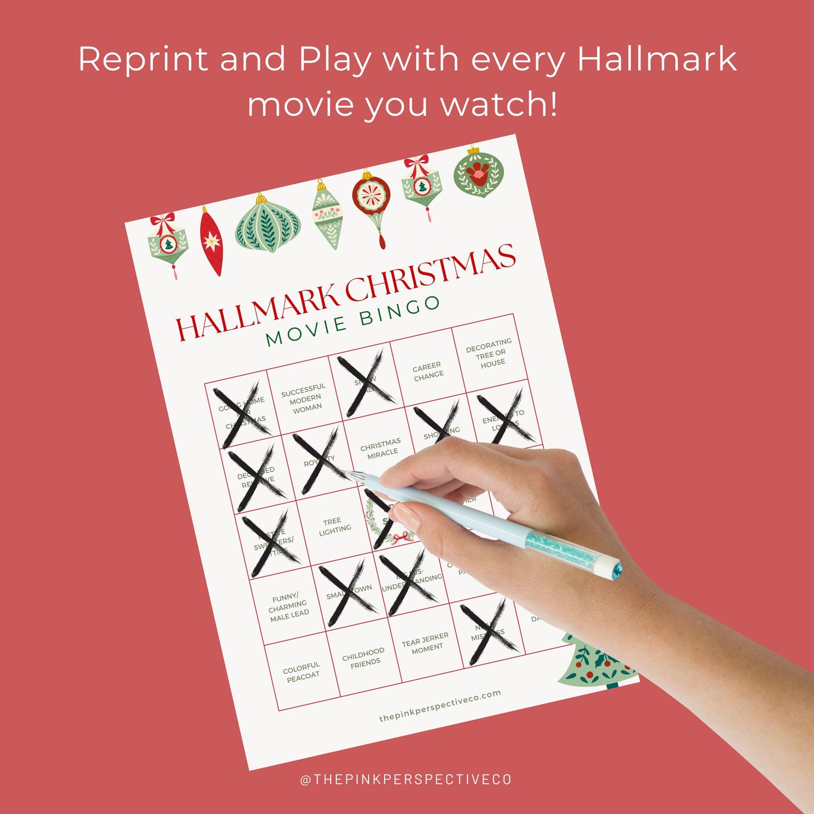 Hallmark Christmas Movie Bingo Game | Printable PDF | Christmas Bingo ...