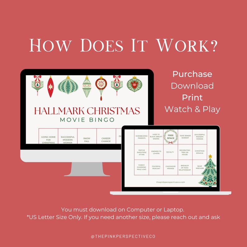 Hallmark Christmas Movie Bingo Game | Printable PDF | Christmas Bingo ...